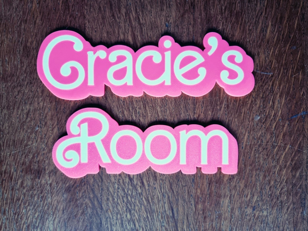 Barbie Style Name Plate - Etsy