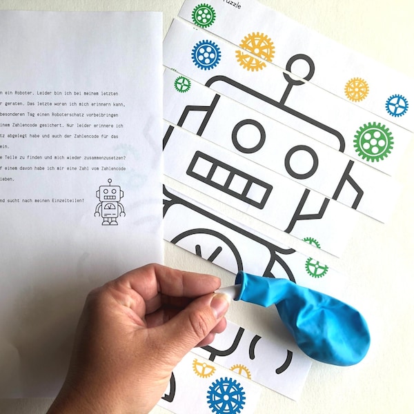 Robot Birthday Party Scavenger Hunt - Etsy