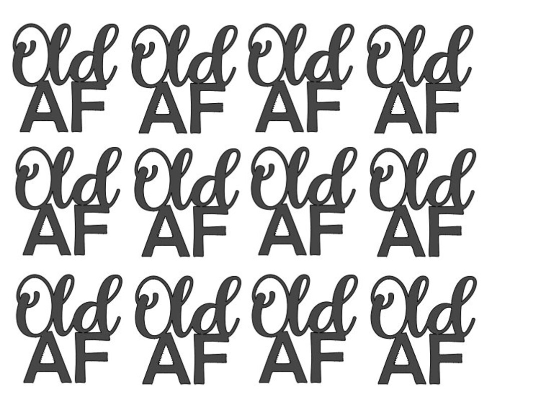 Old/af Cupcake Toppers - Etsy