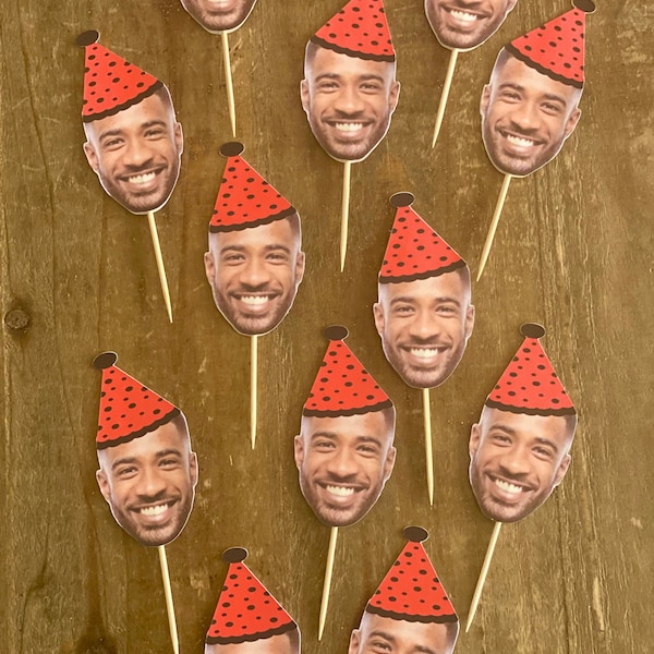 Face Cupcake Toppers - Etsy