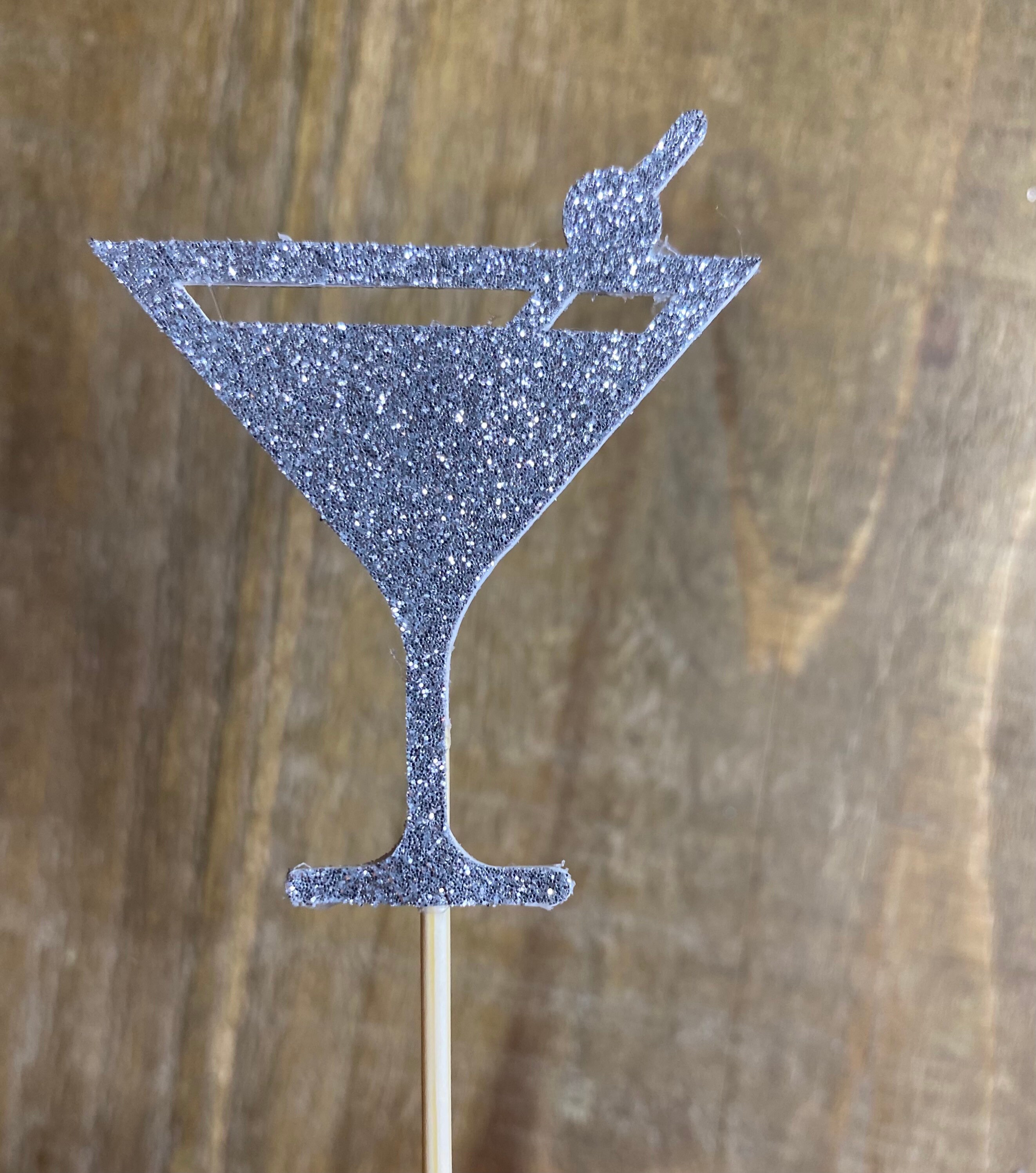 Martini Glass Cupcake Topper (12 Pc) Double Sided - Etsy