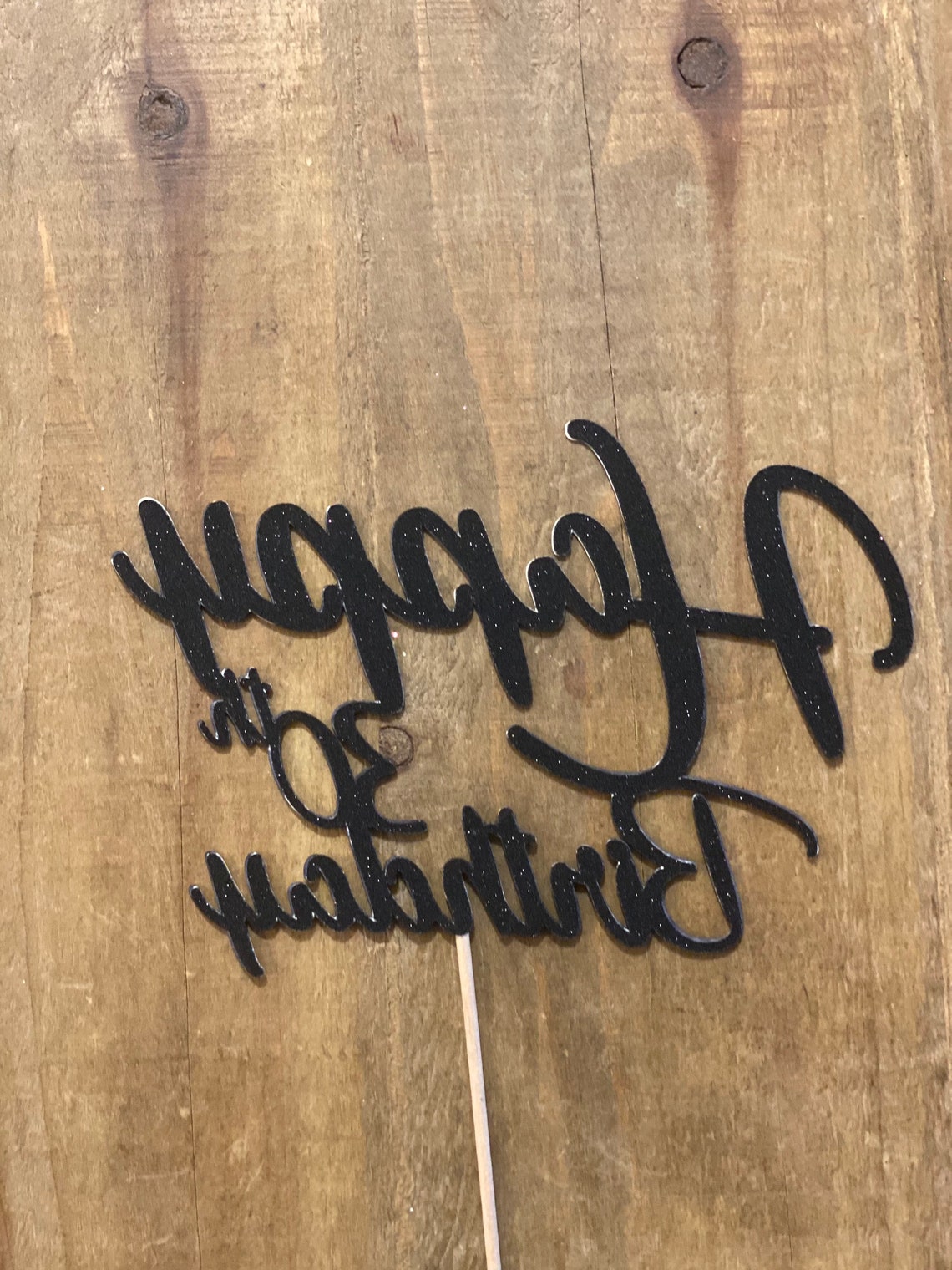 Happy 30th Cake Topper Double Sided Cake Topper Birthday - Etsy