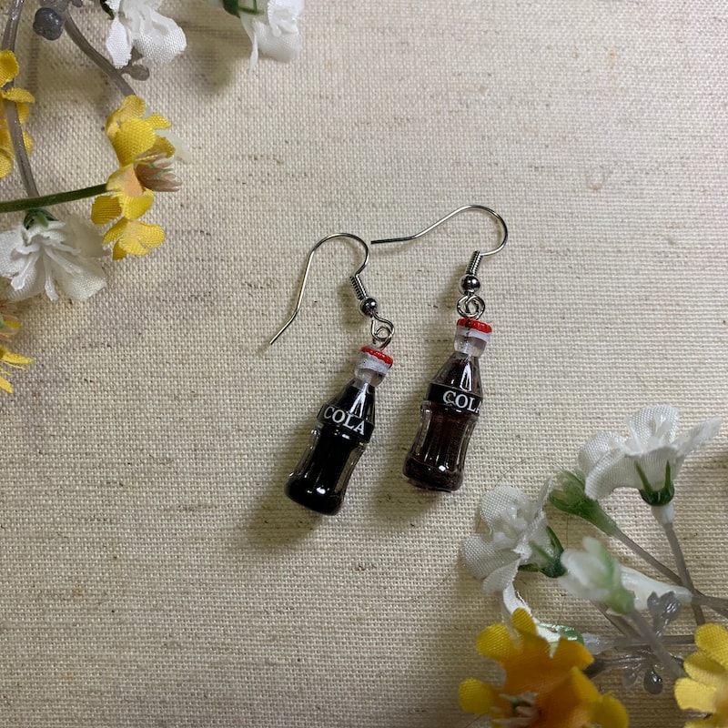 Tiny Bottle Earrings - Etsy