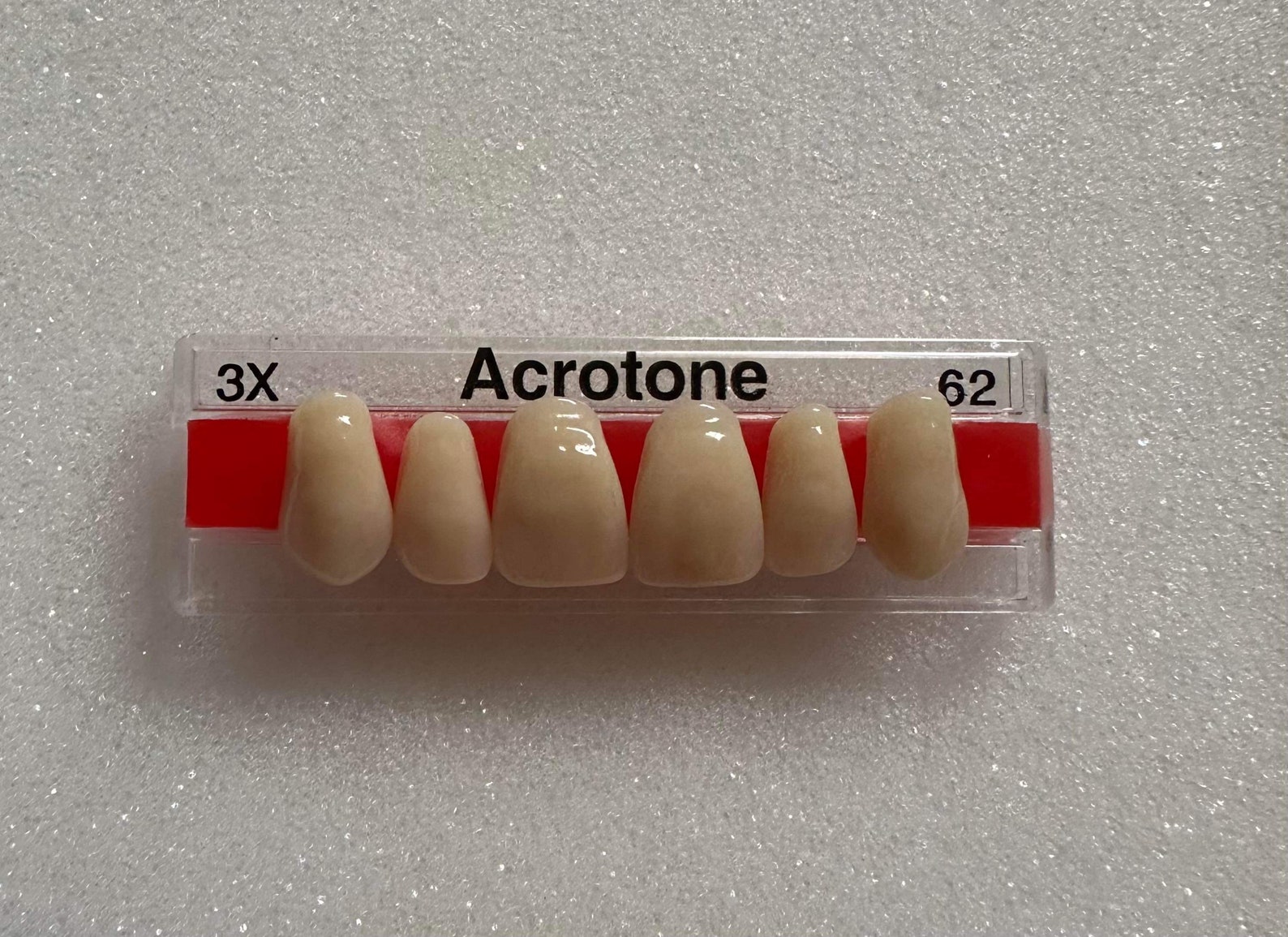 6 Upper Anterior Acrylic Denture Teeth - Etsy