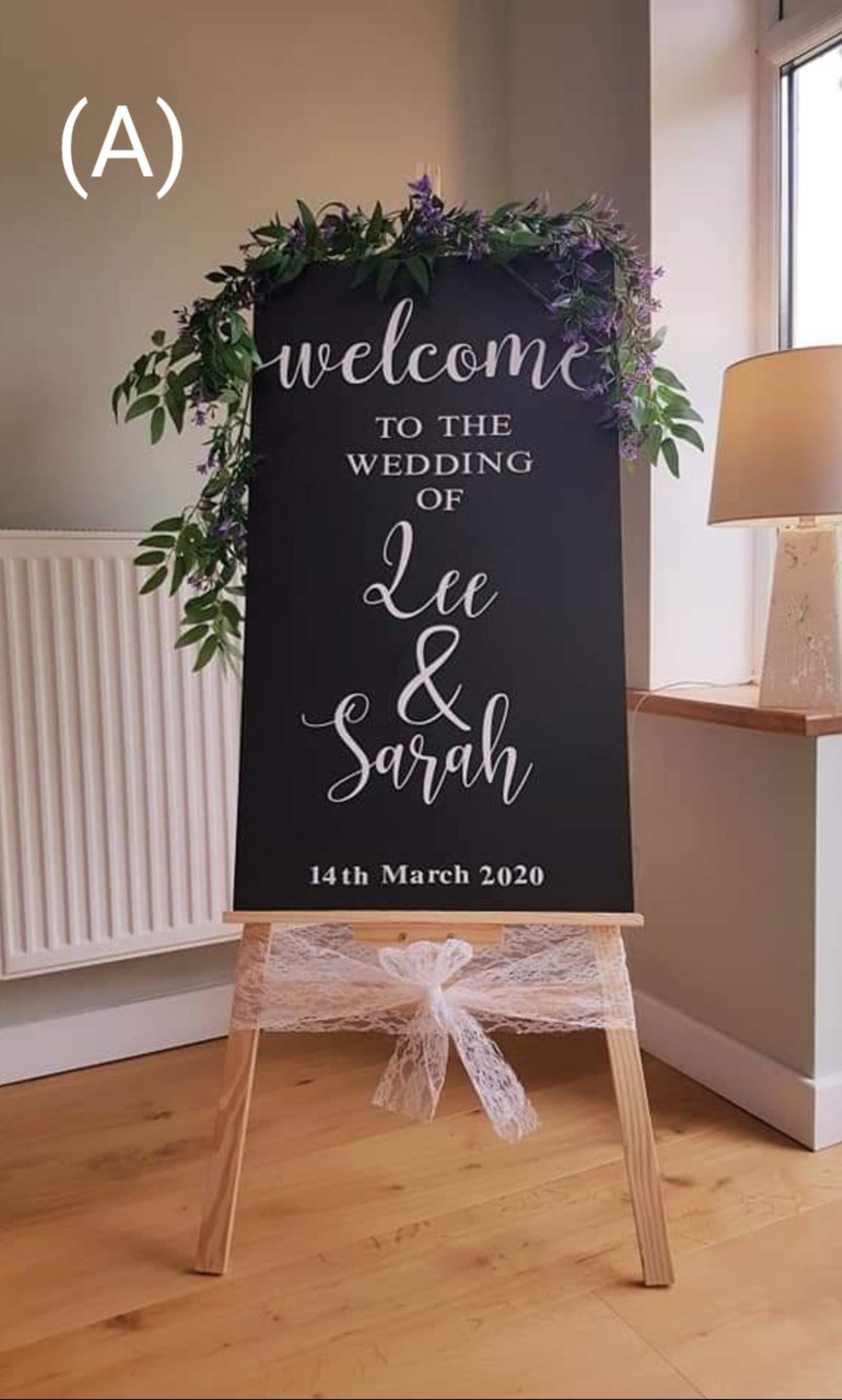 Huge 5ft Personalised Wedding Board 'Welcome to the | Etsy