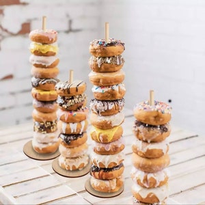 Donut Wall Large Stand Display holds 20 & Stack Stand - Etsy