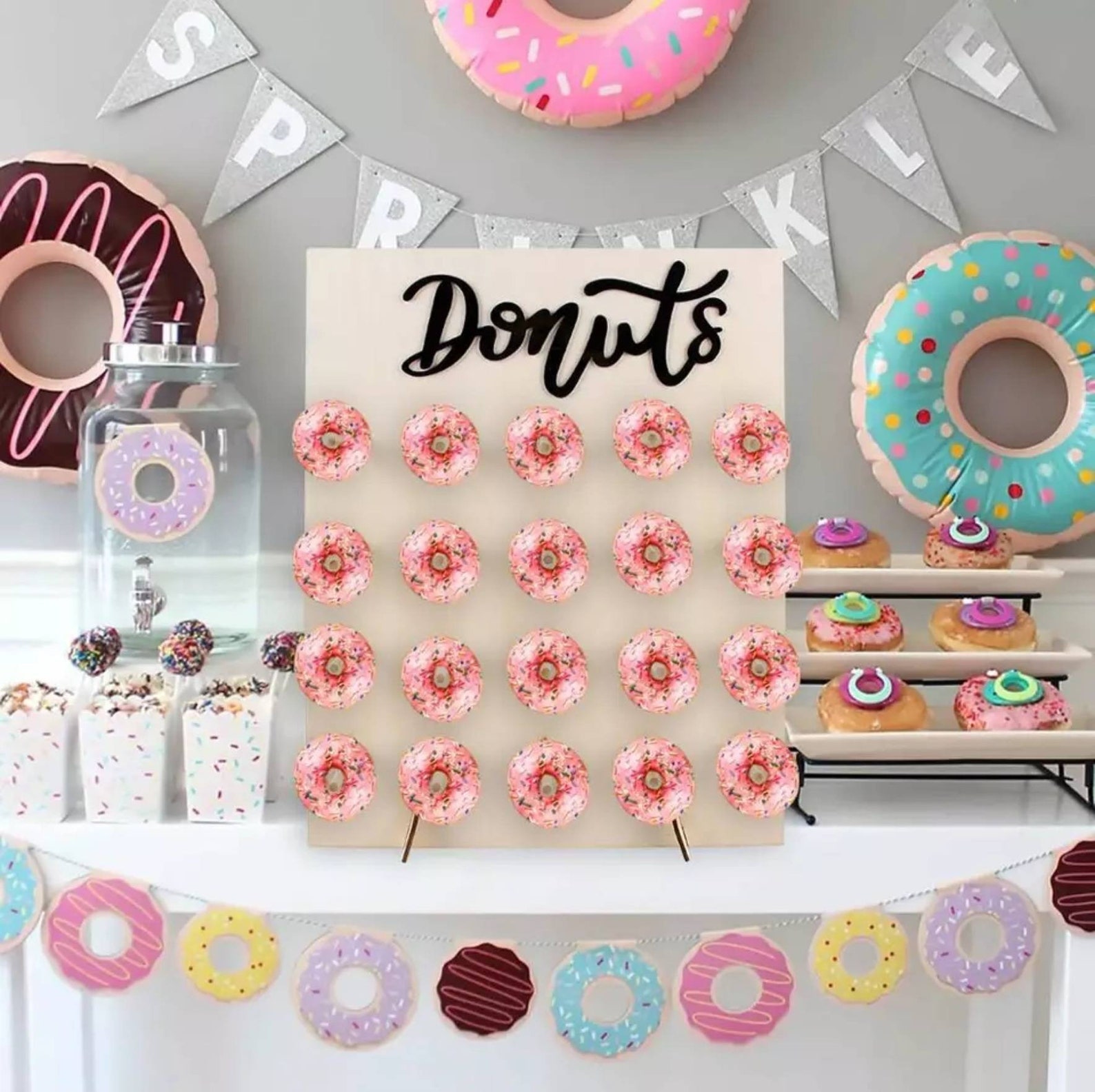 Donut Wall Large Stand Display holds 20 & Stack Stand | Etsy