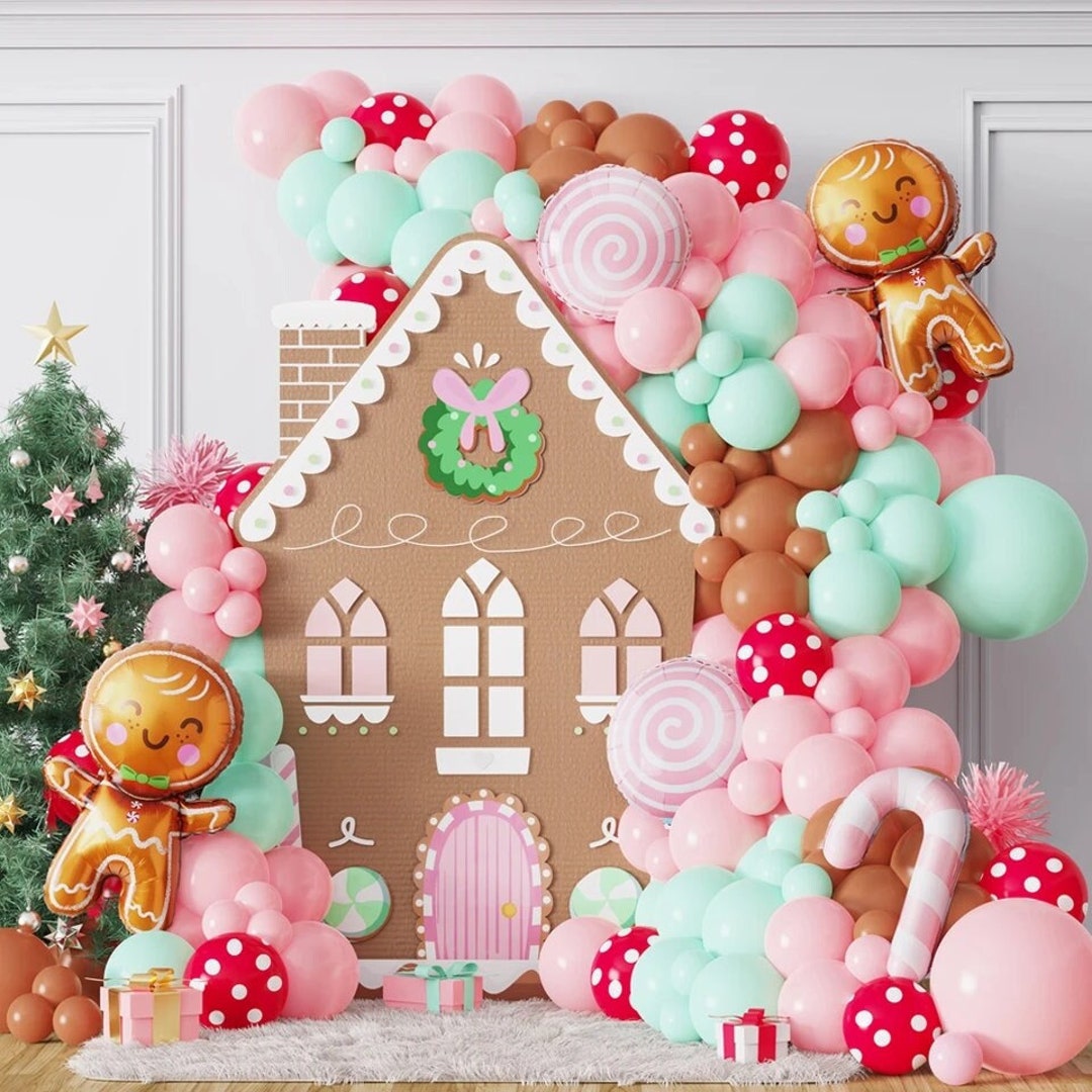 Candy Cane Balloon Arch 104 Piece - Etsy