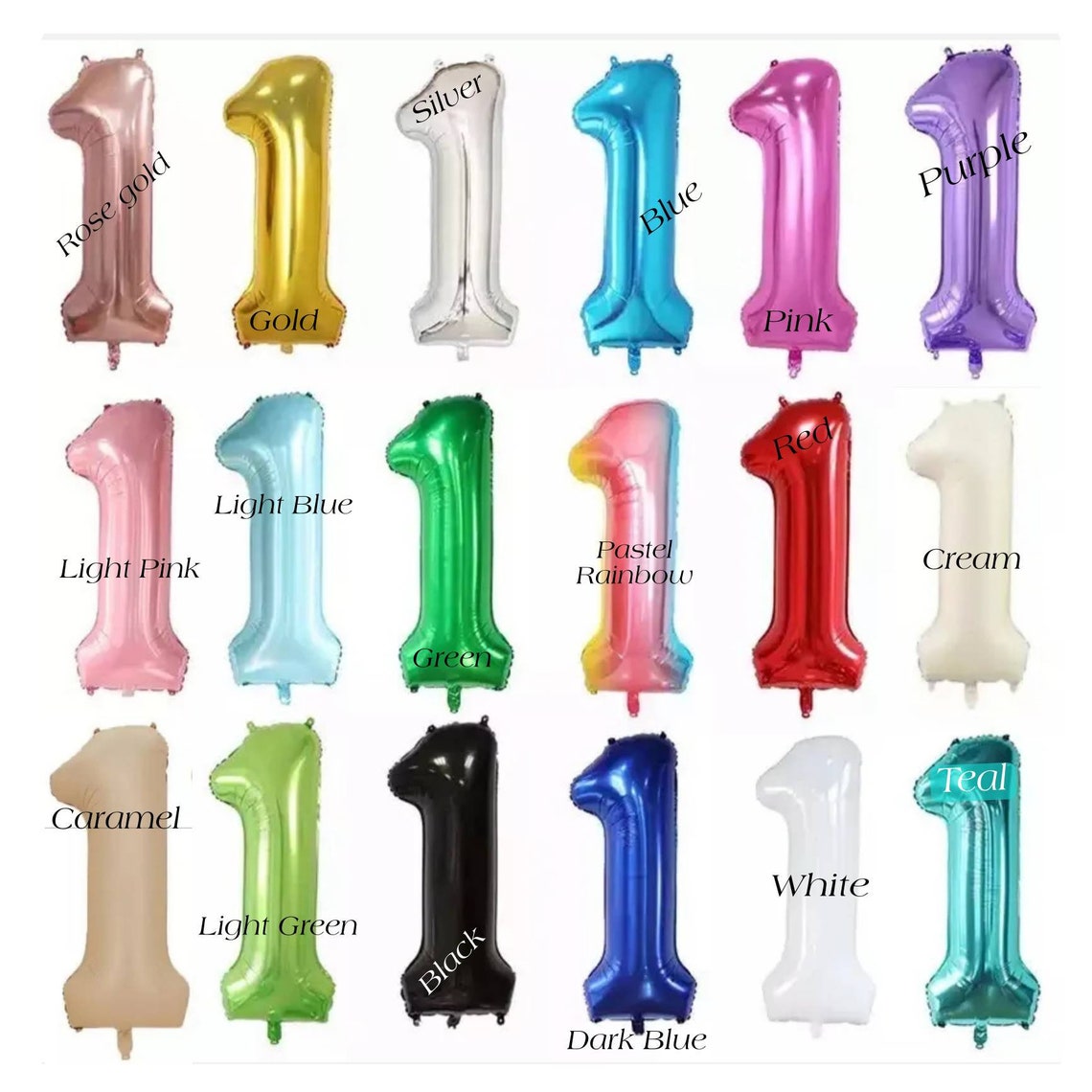 CUSTOMISED Double Number Balloon Stack Birthday Milestones - Etsy UK