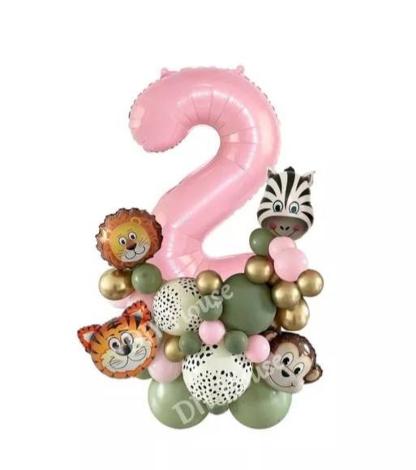 Wild One Safari Balloon DIY Kit 100 Pcs Birthday Number. - Etsy