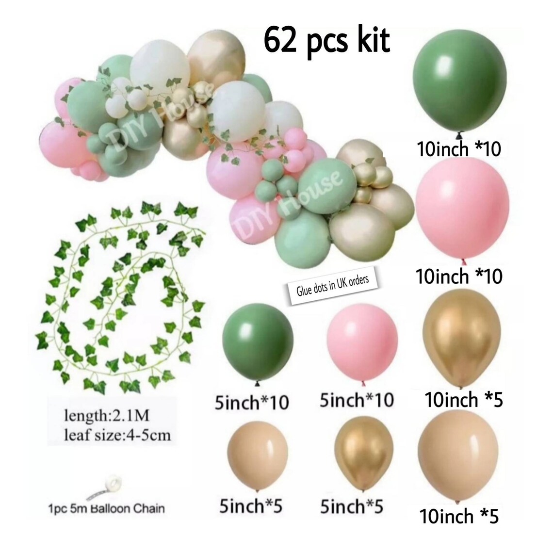 Wild One Safari Balloon DIY Kit 100 Pcs Birthday Number. - Etsy