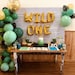 Wild One Balloons. White Number Balloon Set. Green Wild Safari Theme 52 ...