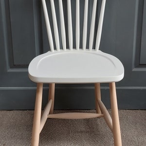 2 Tone Painted Solid Beech Spindle Kitchen Dining Chair - Etsy