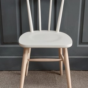 2 Tone Painted Solid Beech Spindle Kitchen Dining Chair - Etsy