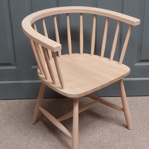 2 Tone Painted Solid Beech Spindle Kitchen Dining Chair - Etsy