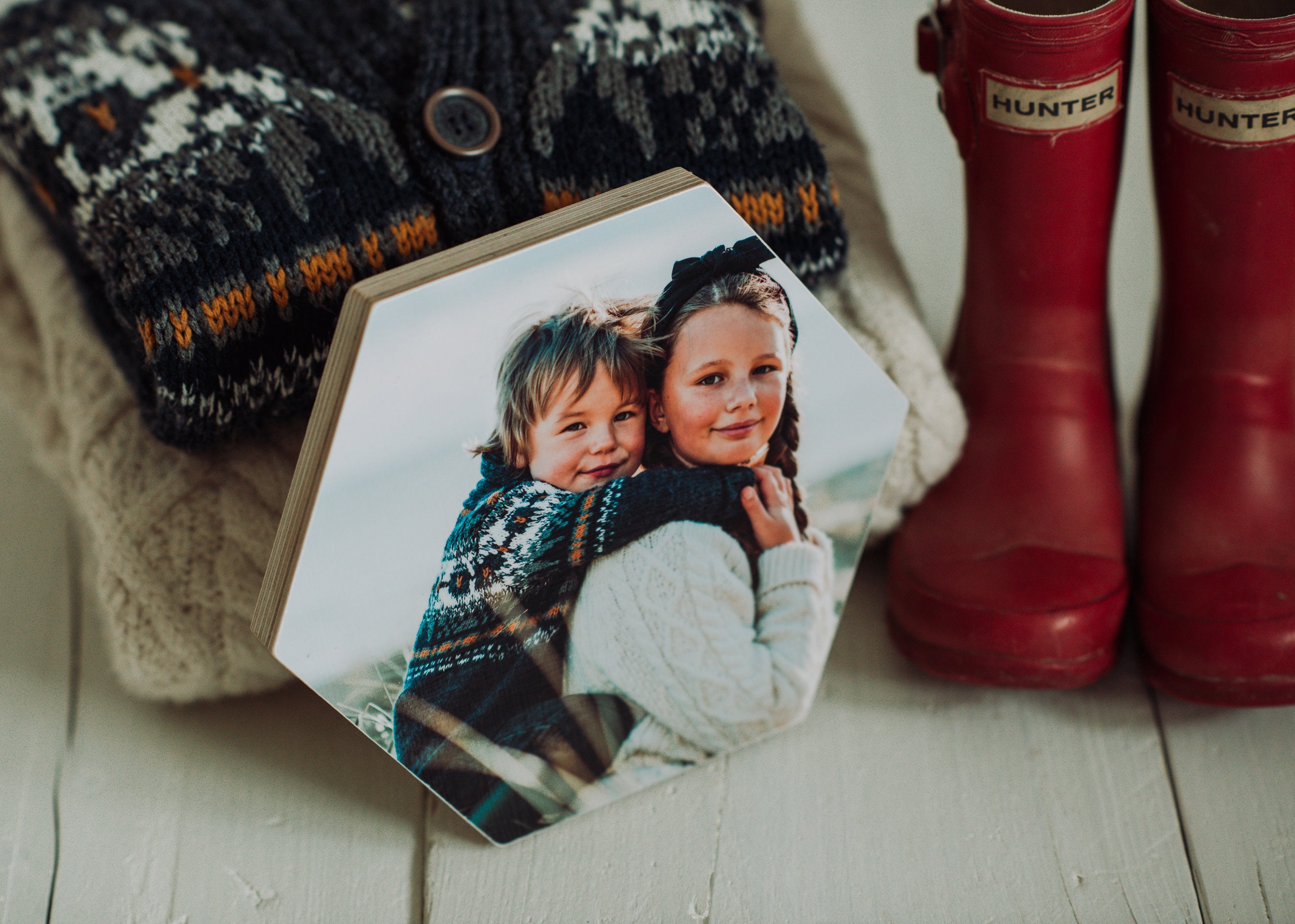 Hexagon Photo Frame Honeycomb Wooden Photo Frame | Etsy