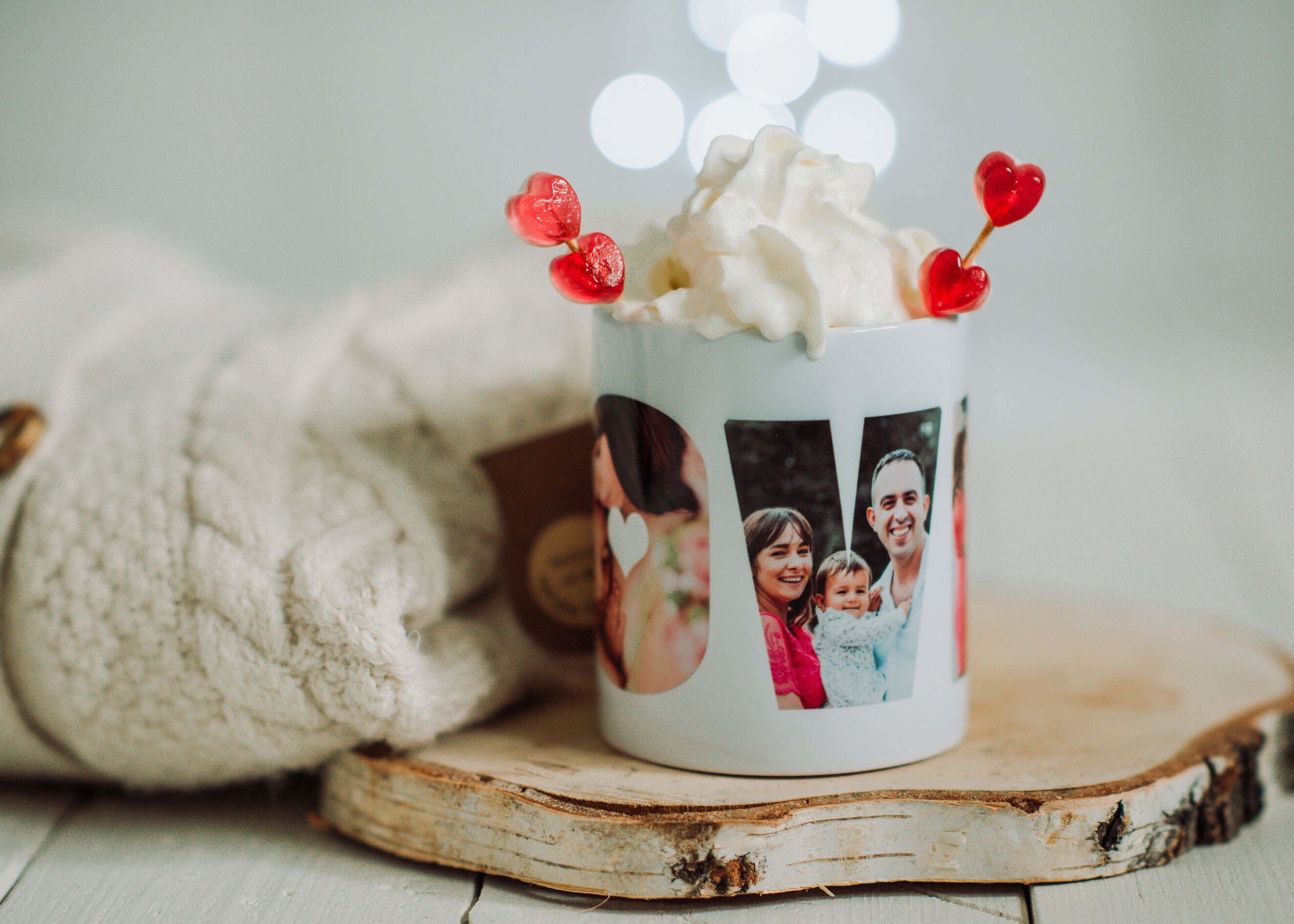 Love Mug Cap with Photo image picture Personalized Customized | Etsy