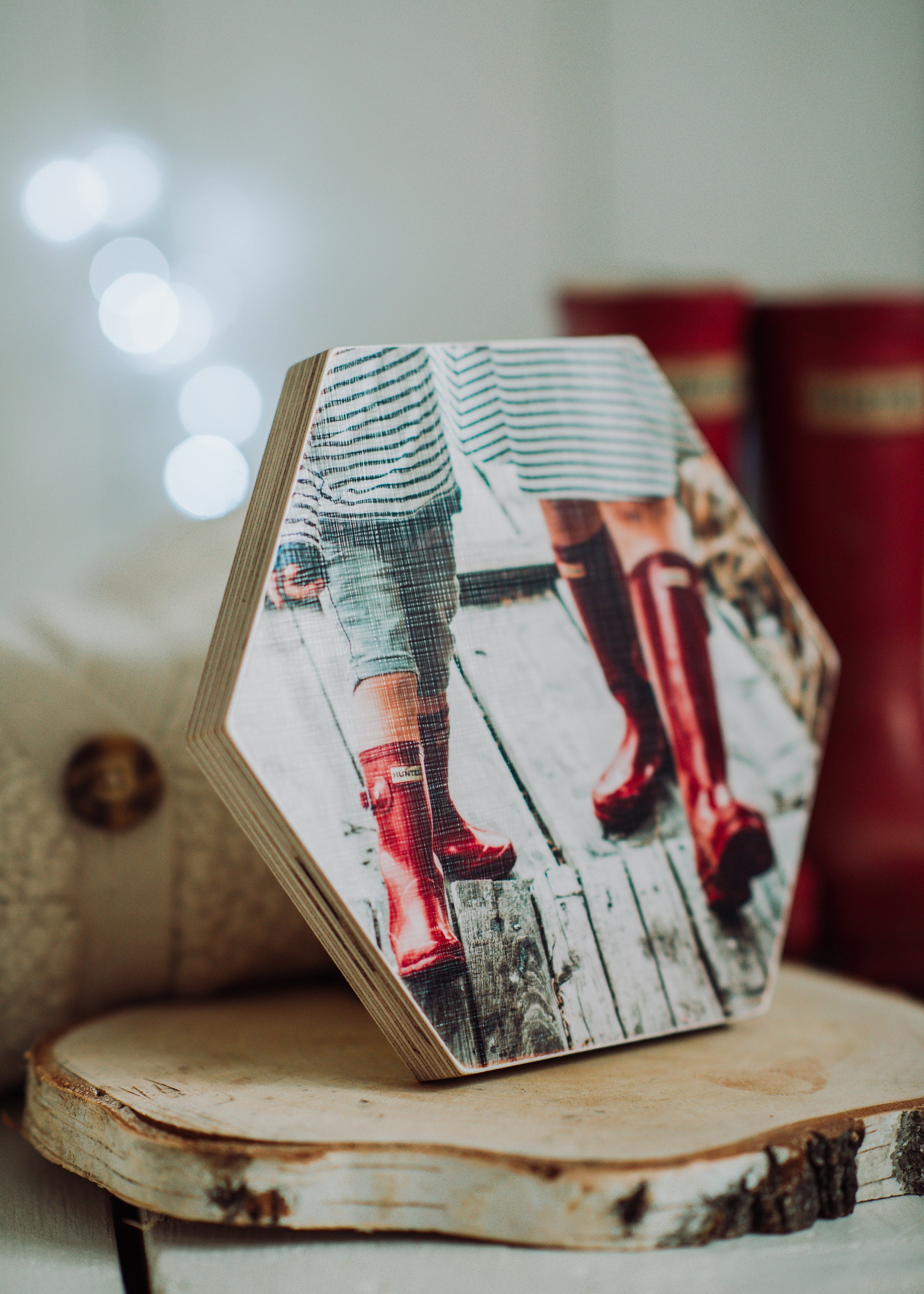 Hexagon Photo Frame Honeycomb Wooden Photo Frame - Etsy UK