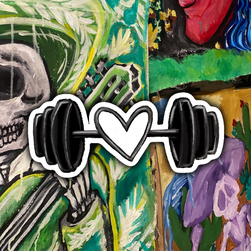 Barbell Girl Stickers - Etsy