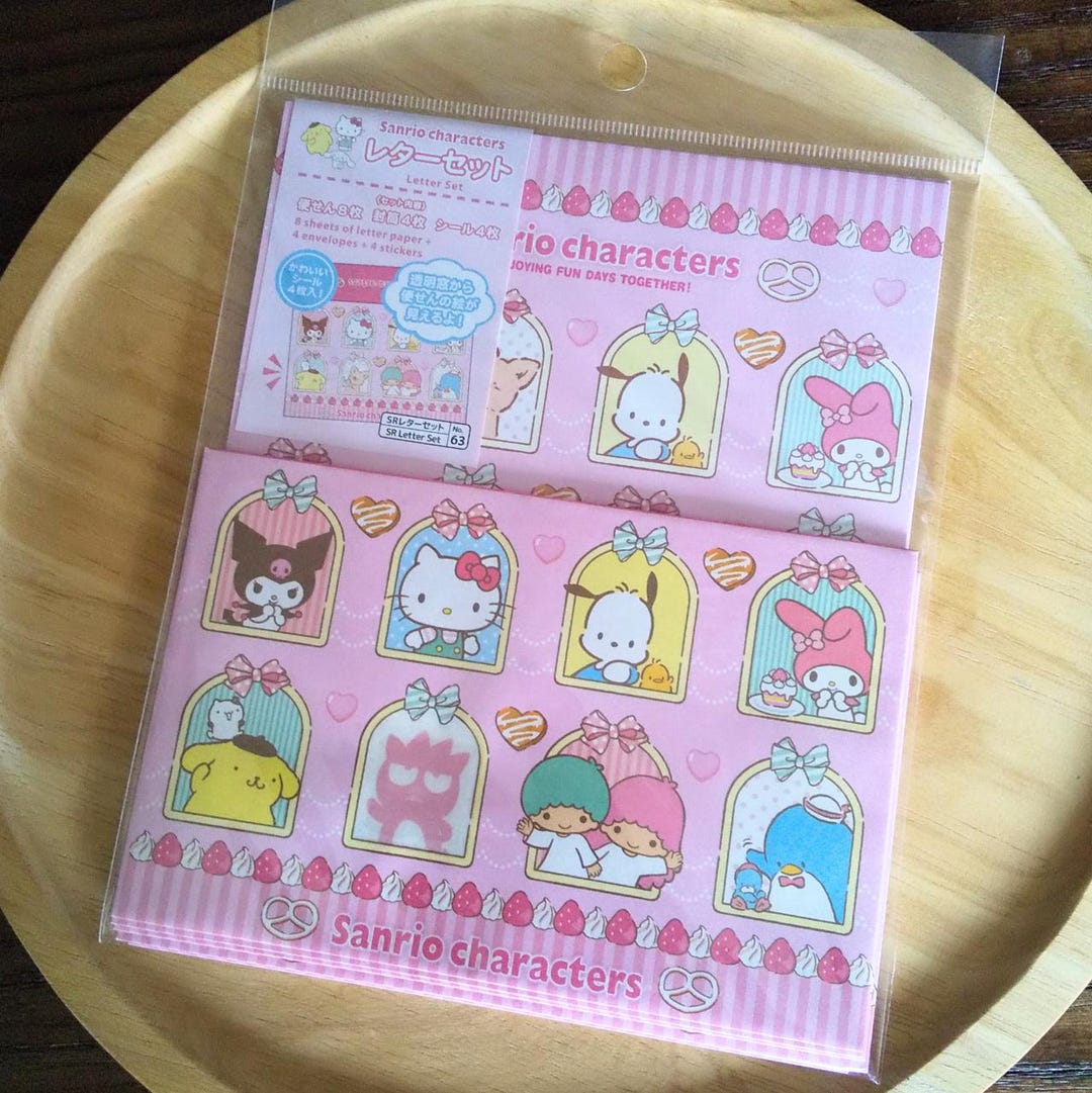 Sanrio Characters Letter Writing Set, Sanrio Stationery Set, Kawaii ...