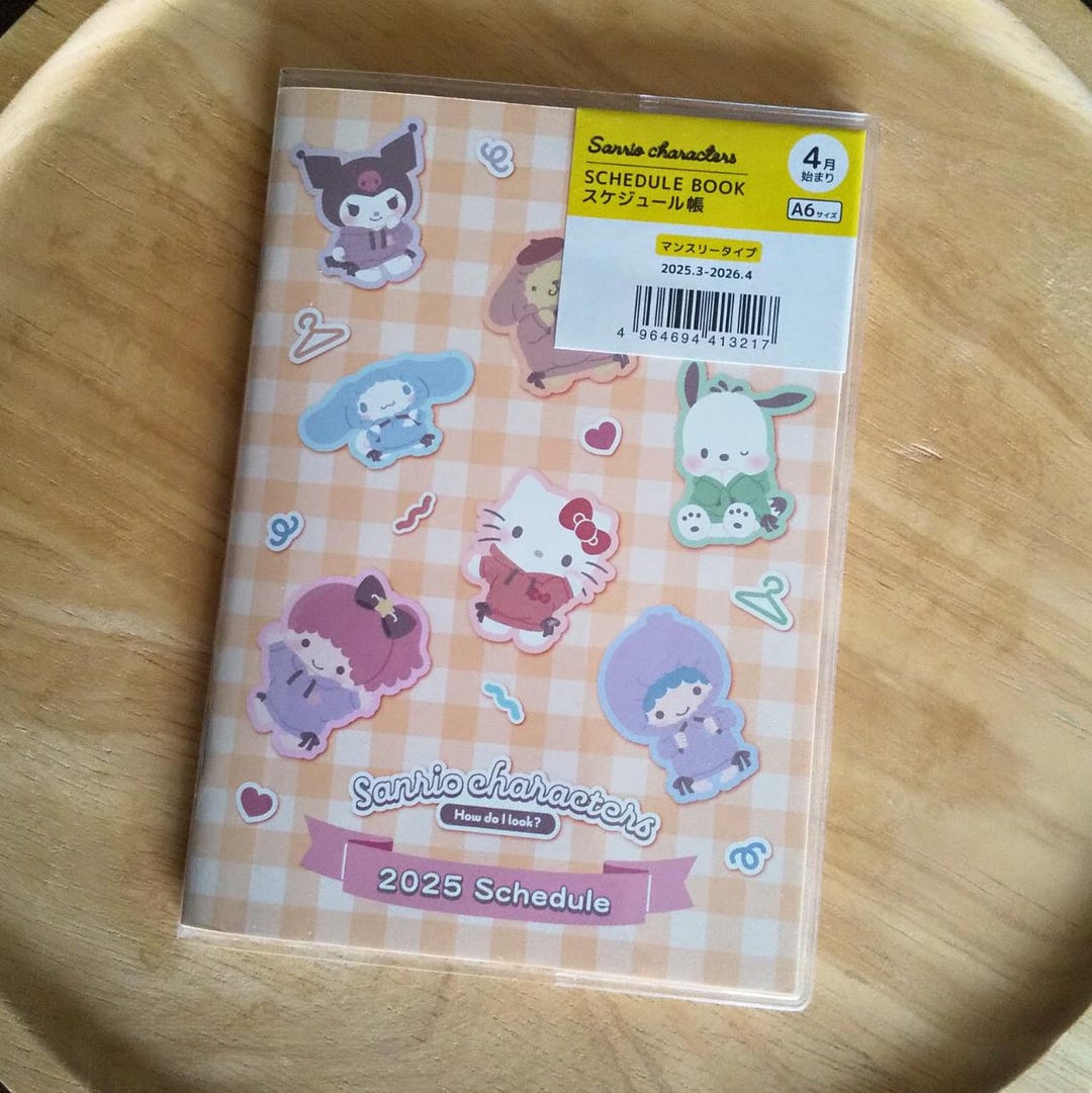 Sanrio Characters 2025 Schedule Book, A6 2025 Monthly Planner, 2025.3 ...