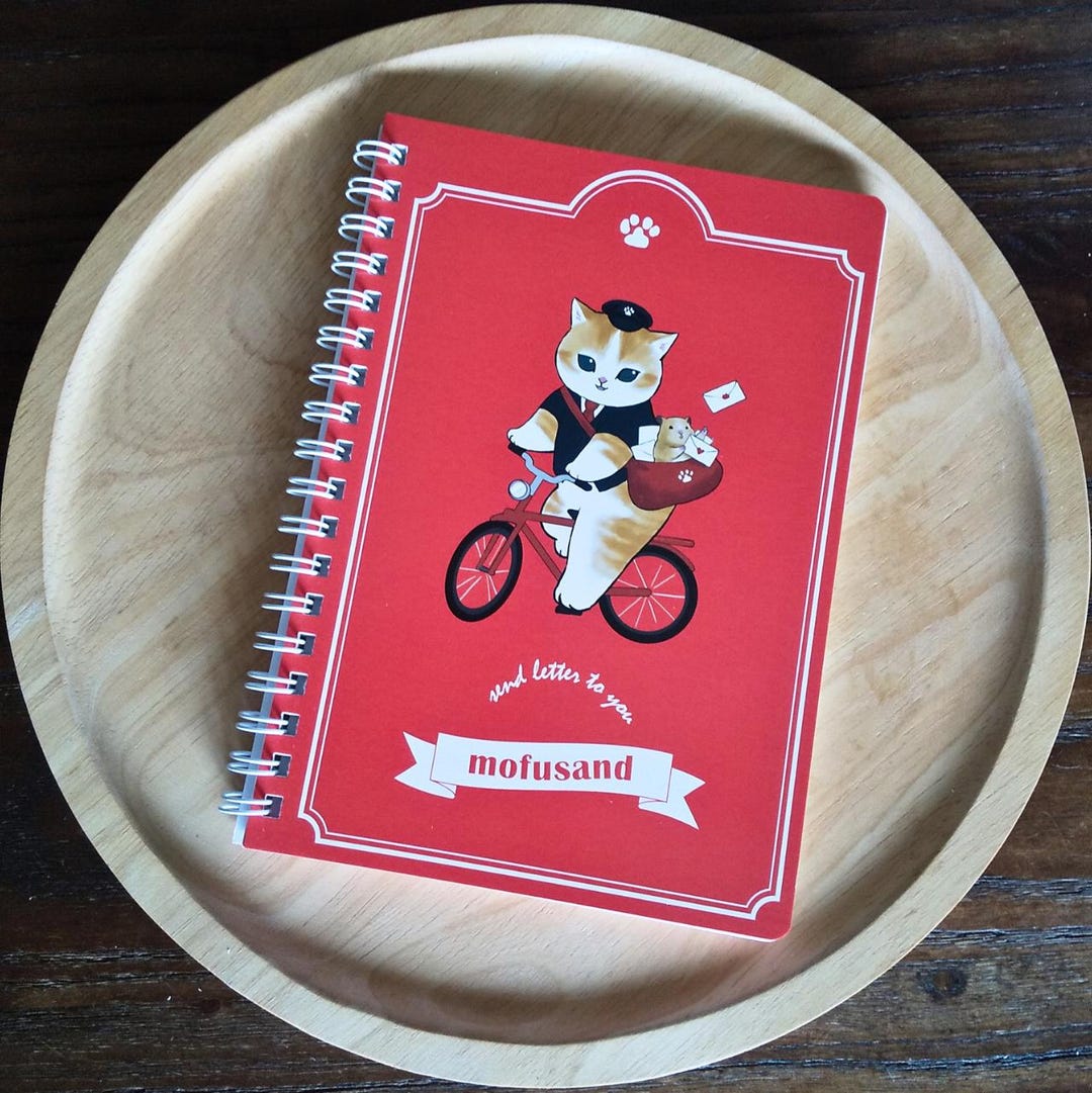 Mofusand Spiral B6 Notebook, Delivery Nyan(cat), Kawaii Cat Notebook ...