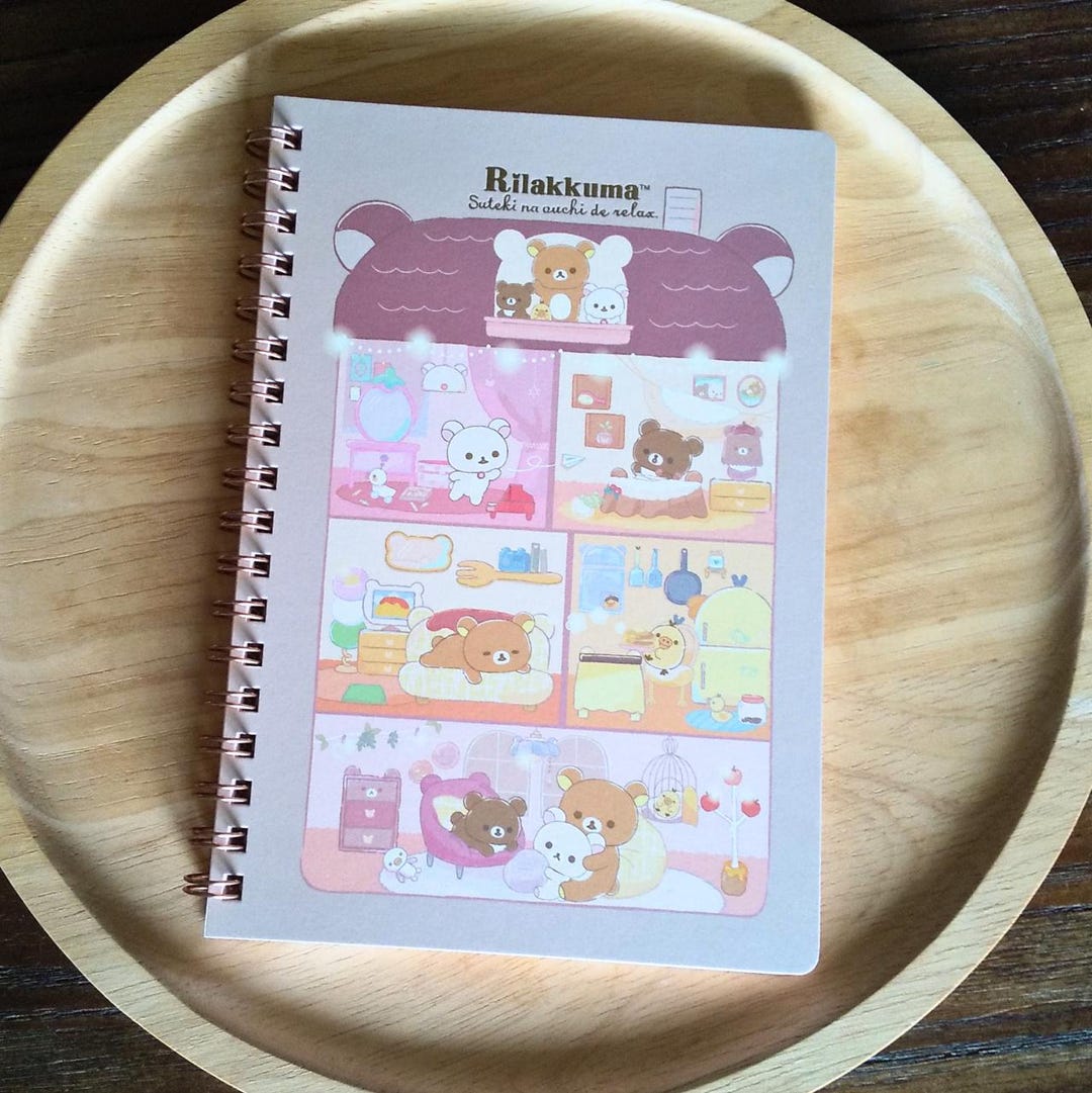 Rilakkuma Spiral Notebook, B6, Kawaii Notebook - Etsy