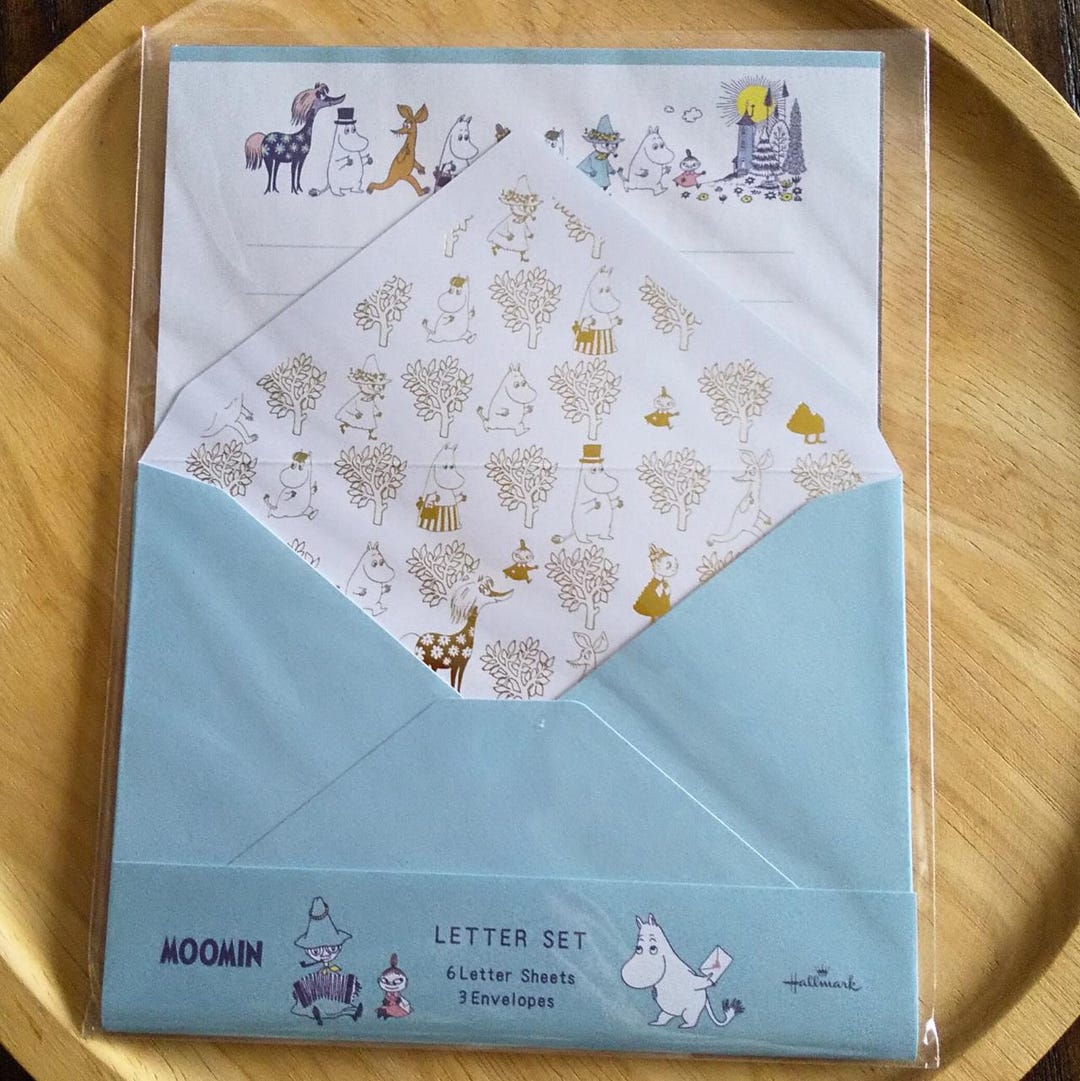 Moomin Letter Writing Set, Moomin Stationery, Pen Pal, Snail Mail ...