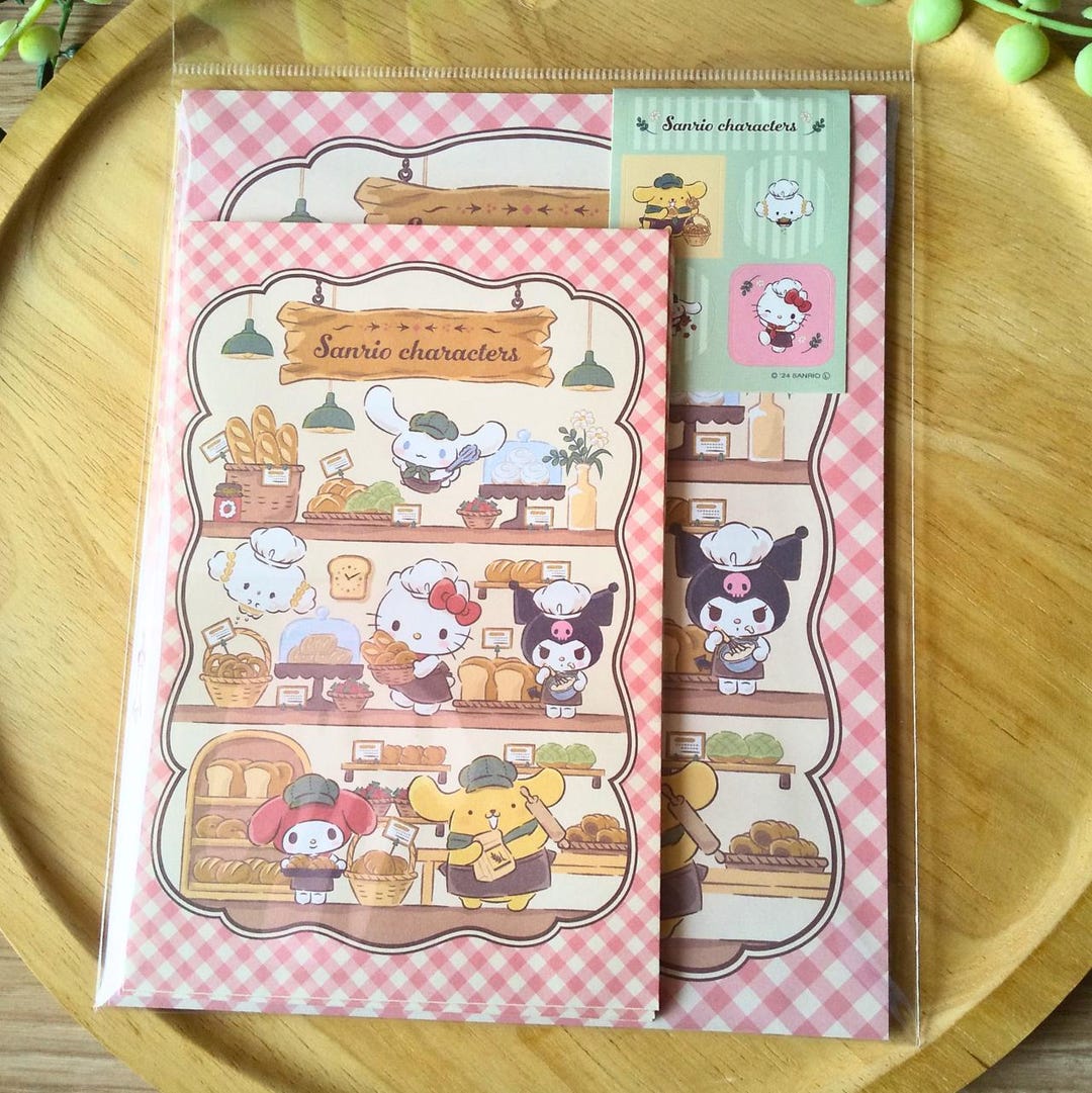 Sanrio Characters Letter Writing Set, Kawaii Stationery, Pen Pal, Snail ...