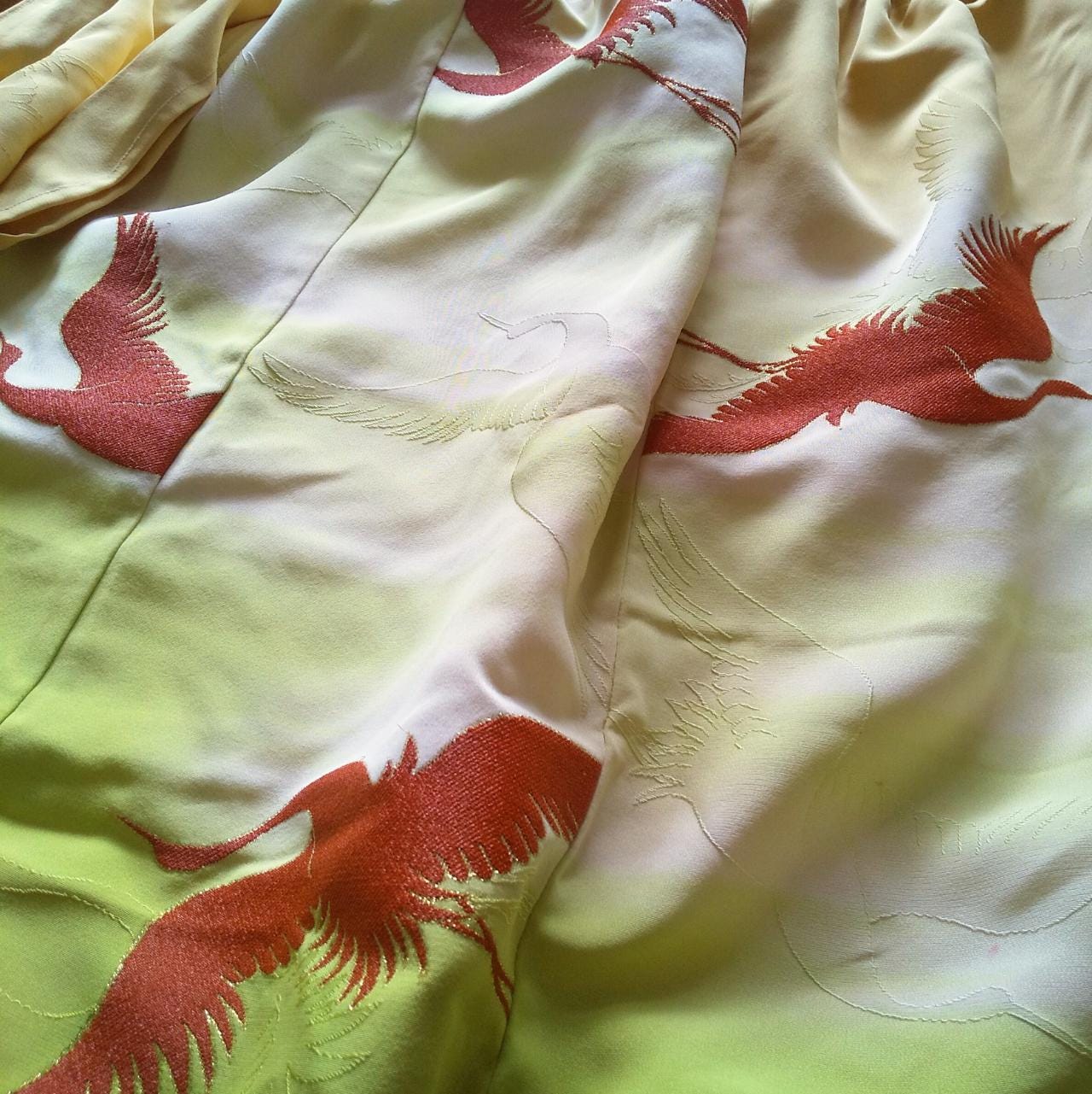 Upcycled Japanese Kimono Top and Skirt Set, Two Piece Set, 2 Piece ...