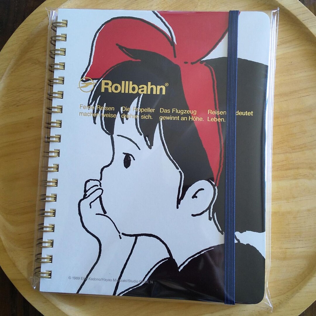 Rollbahn Notebook, Delfonics, 5mm Grid Spiral Notebook -kiki's Delivery Service - Etsy