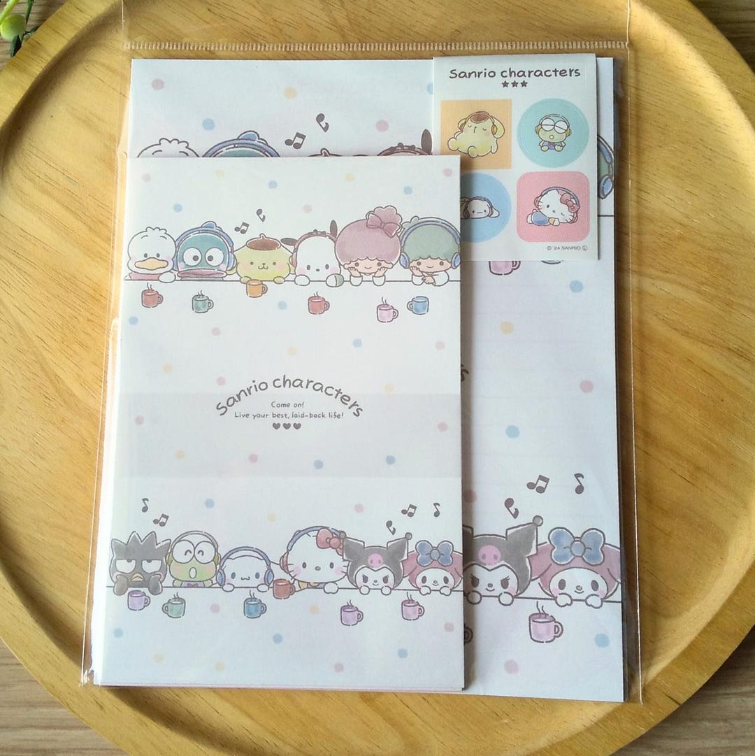 Sanrio Characters Letter Writing Set, Kawaii Stationery, Pen Pal, Snail ...
