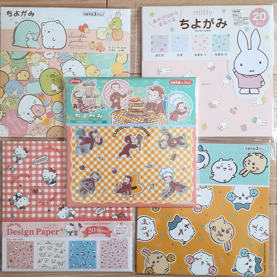 Chiyogami, Origami papers, Decorative papers, Nijntje Miffy, Sumikko ...