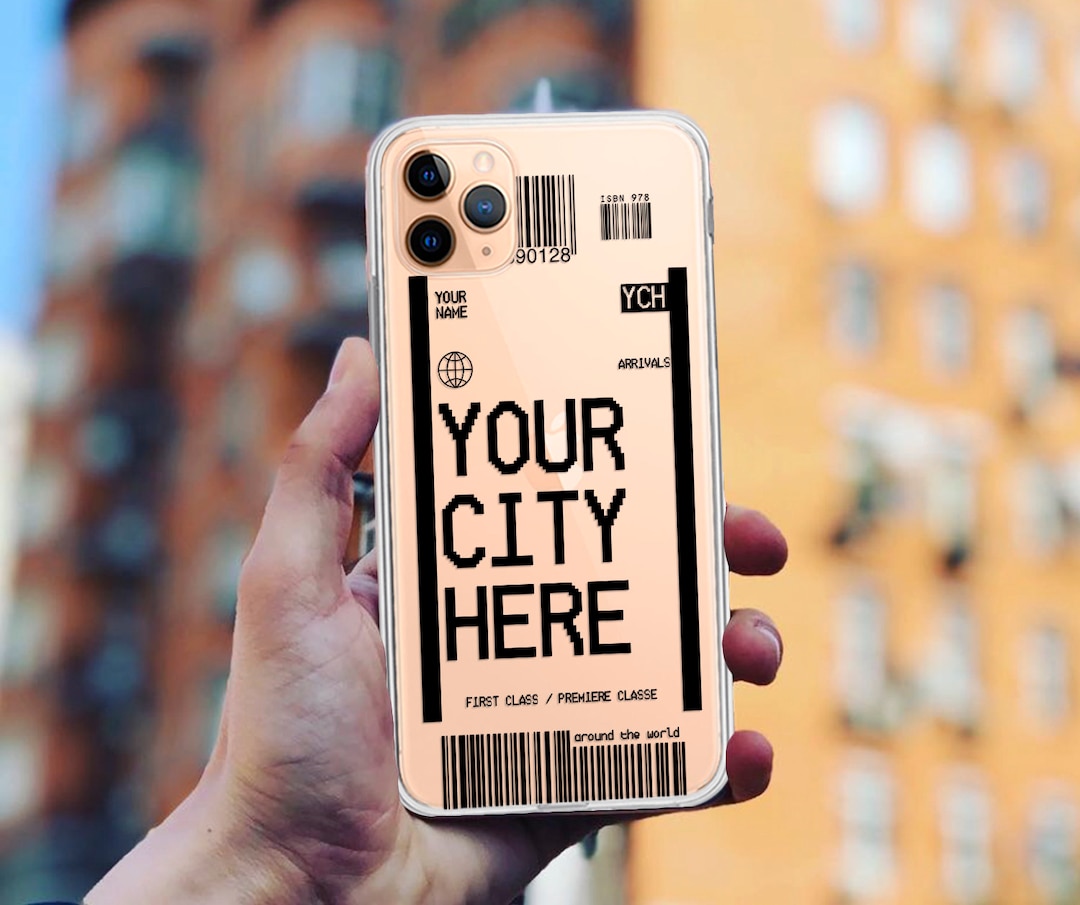 Customizable Travel Ticket Phone Case: Airport Boarding Pass Design - Etsy