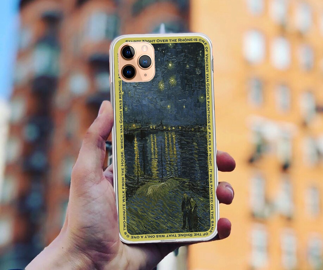 Starry Night Over the Rhone iPhone Case: Clear TPU Cover - Etsy
