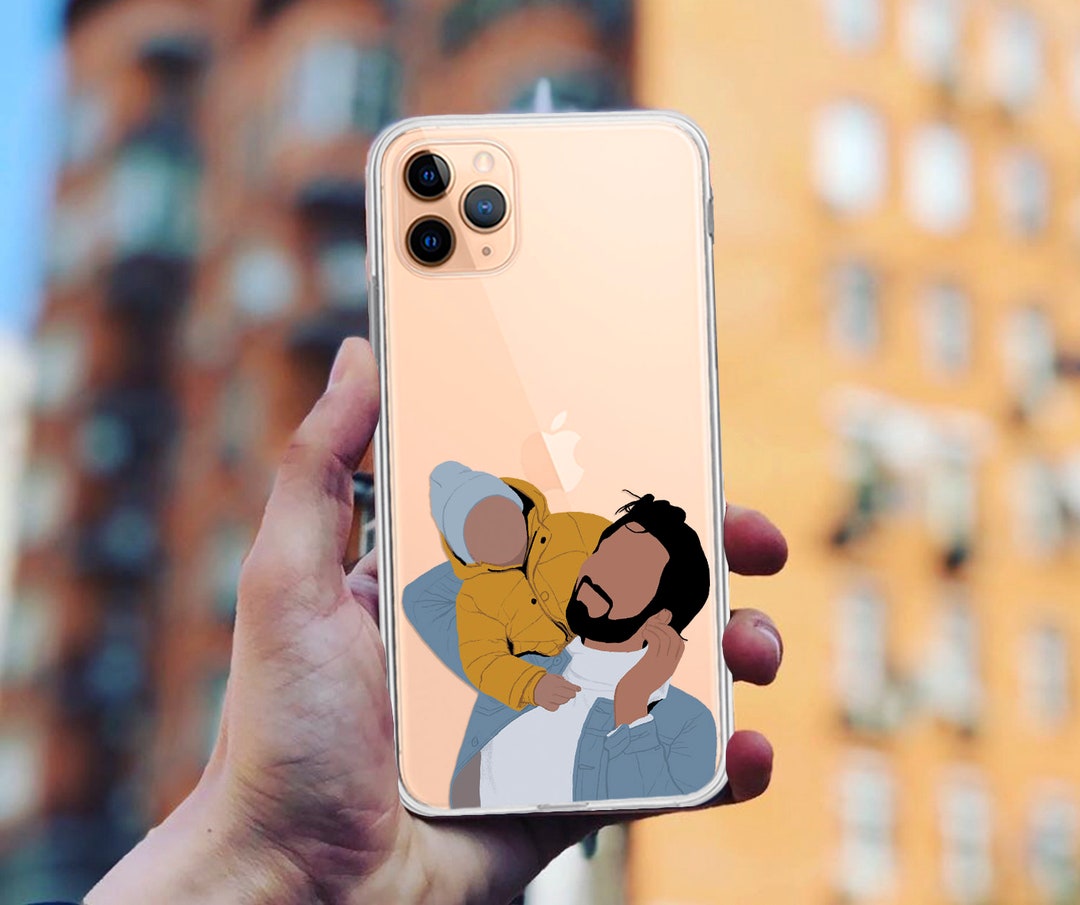 Custom Faceless Portrait Clear Phone Case: Personalized Gift - Etsy