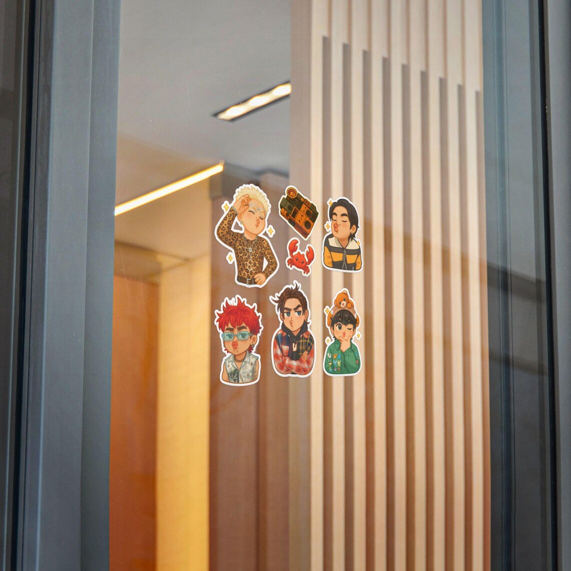 Die-cut Stickers, SB19, Dungka Music Video, Josh, Ken, Stell, Justin ...