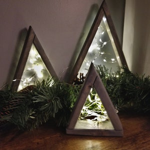 Triangle Light Set of 3, Mood Lighting, Mantel Lights, New Home Gift ...
