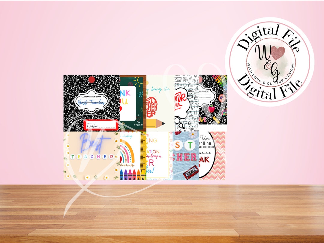 Teacher Gift Tag Bundle Printable - Etsy