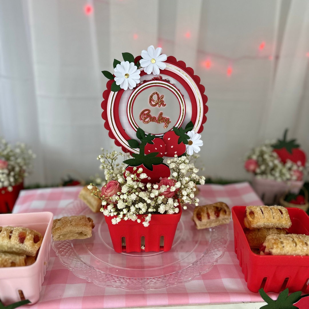 Strawberry Party Pack Svg Berry Sweet One Berry Sweet Baby Shower - Etsy