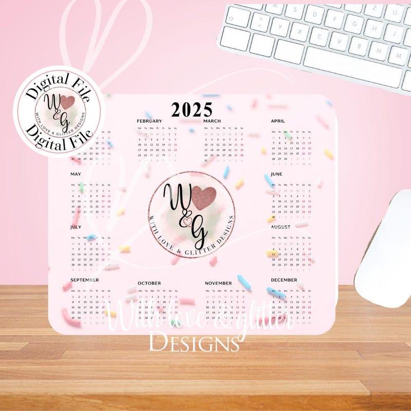 2026 Calendar Mousepad - Etsy