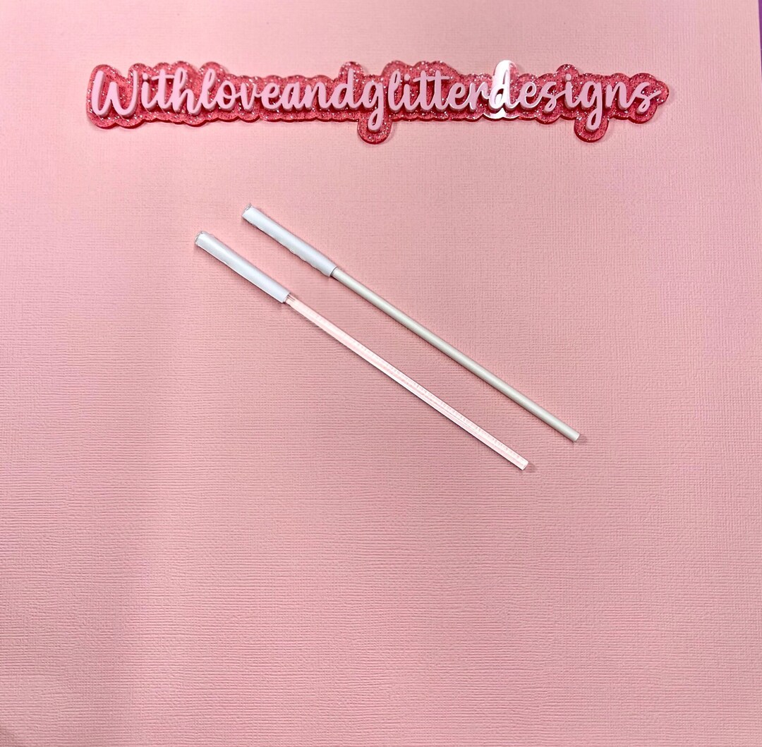 Round Removable Stick Cover Acrylic and White Paper Stick Cover - Etsy