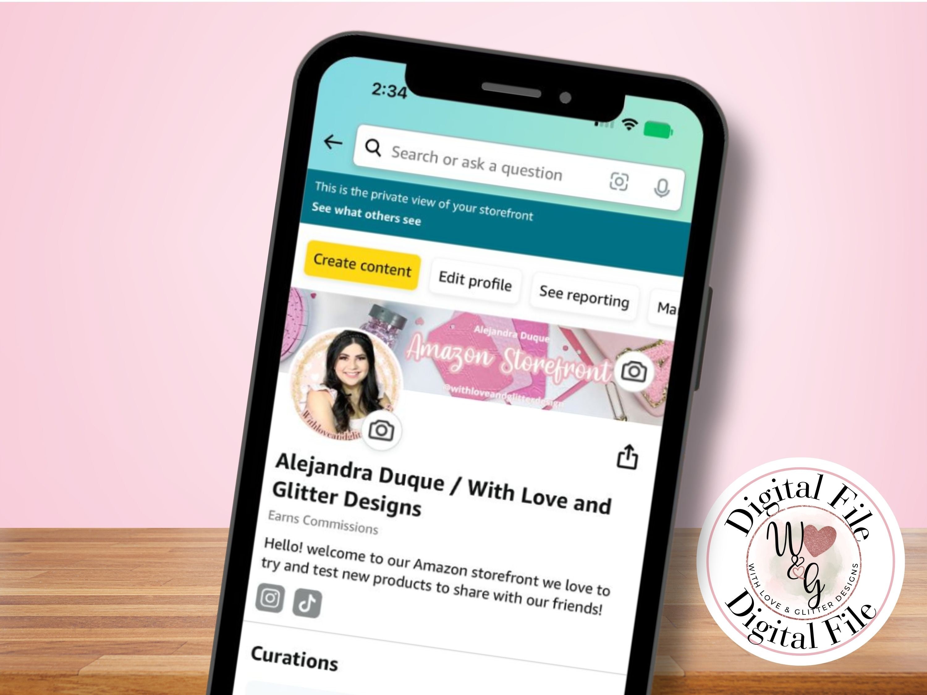 Canva Editable Amazon Storefront Banner - Etsy