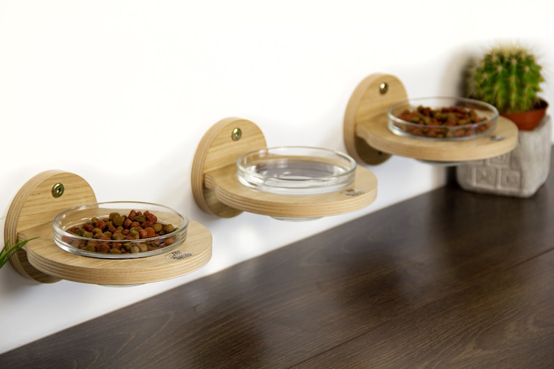 Wall Mounting Wood Feeder for Cats Small and Medium Dogs - Etsy