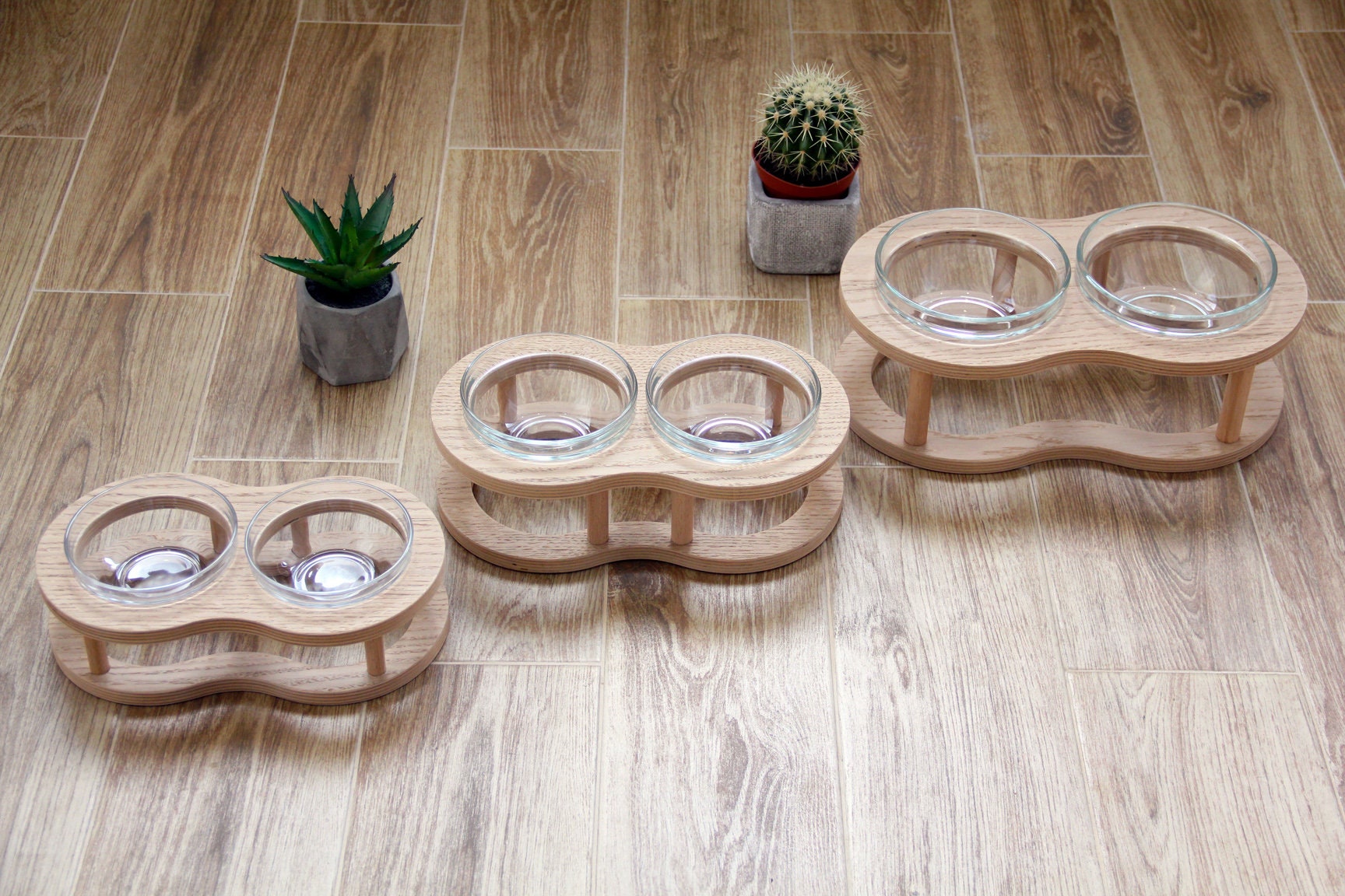 Dog Cat Bowl Stand 1 2 3 Bowls. Cat Food Bowl Cat Water - Etsy