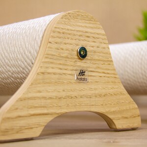 Wooden Cat Scratching Post, Cat Scratcher, Horizontal Floor Cat ...