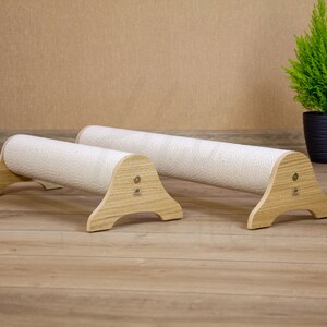 Wooden Cat Scratching Post, Cat Scratcher, Horizontal Floor Cat ...