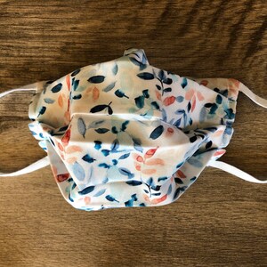 Watercolor Flower Face Mask - Etsy