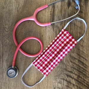 Checkered Face Mask - Etsy