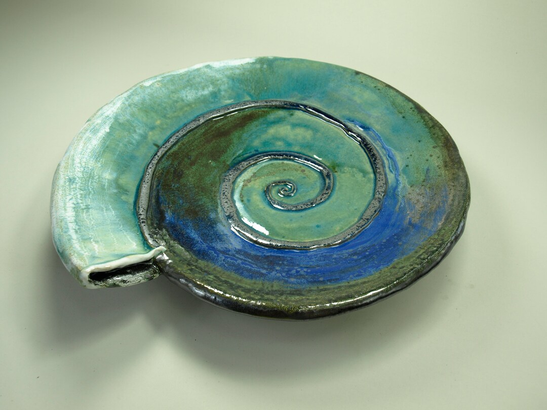Ceramic Bowl -blue Ammonite. P3. - Etsy